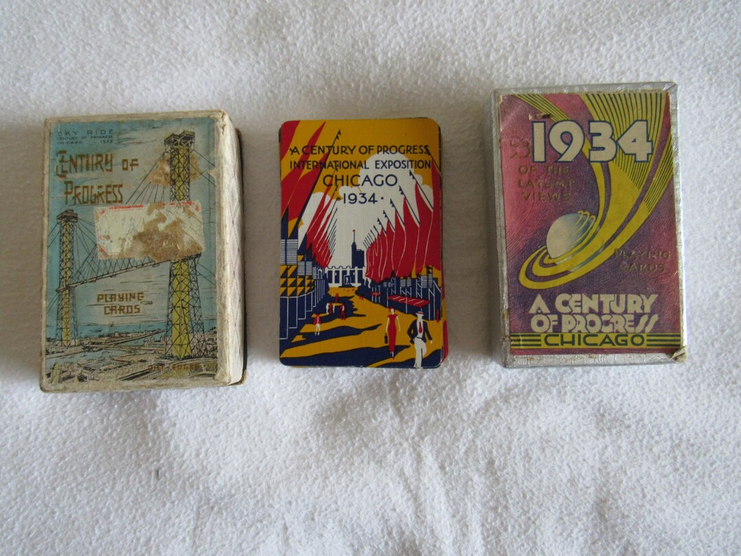 Worlds Fair Playing Cards. Three Decks - Etsy