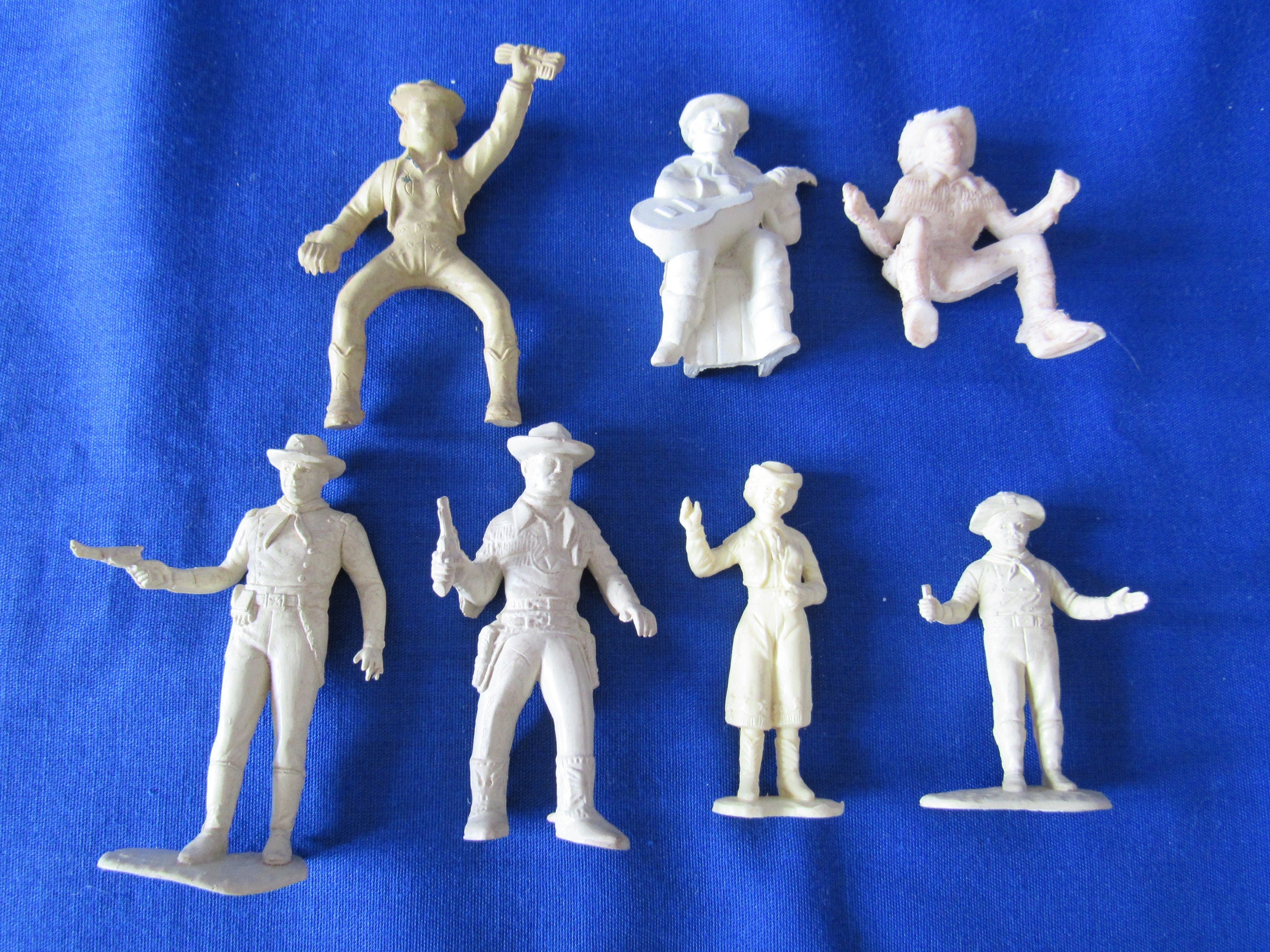 Marx Play Set Figures: Roy Rogers, Dale Evens, Rusty, Rip Masters ...