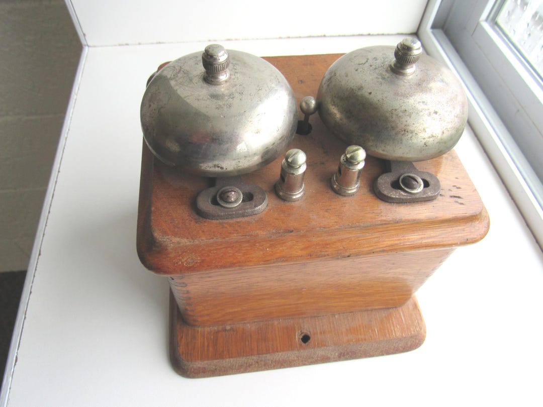 Telephone Ringer Box Oak Antique - Etsy