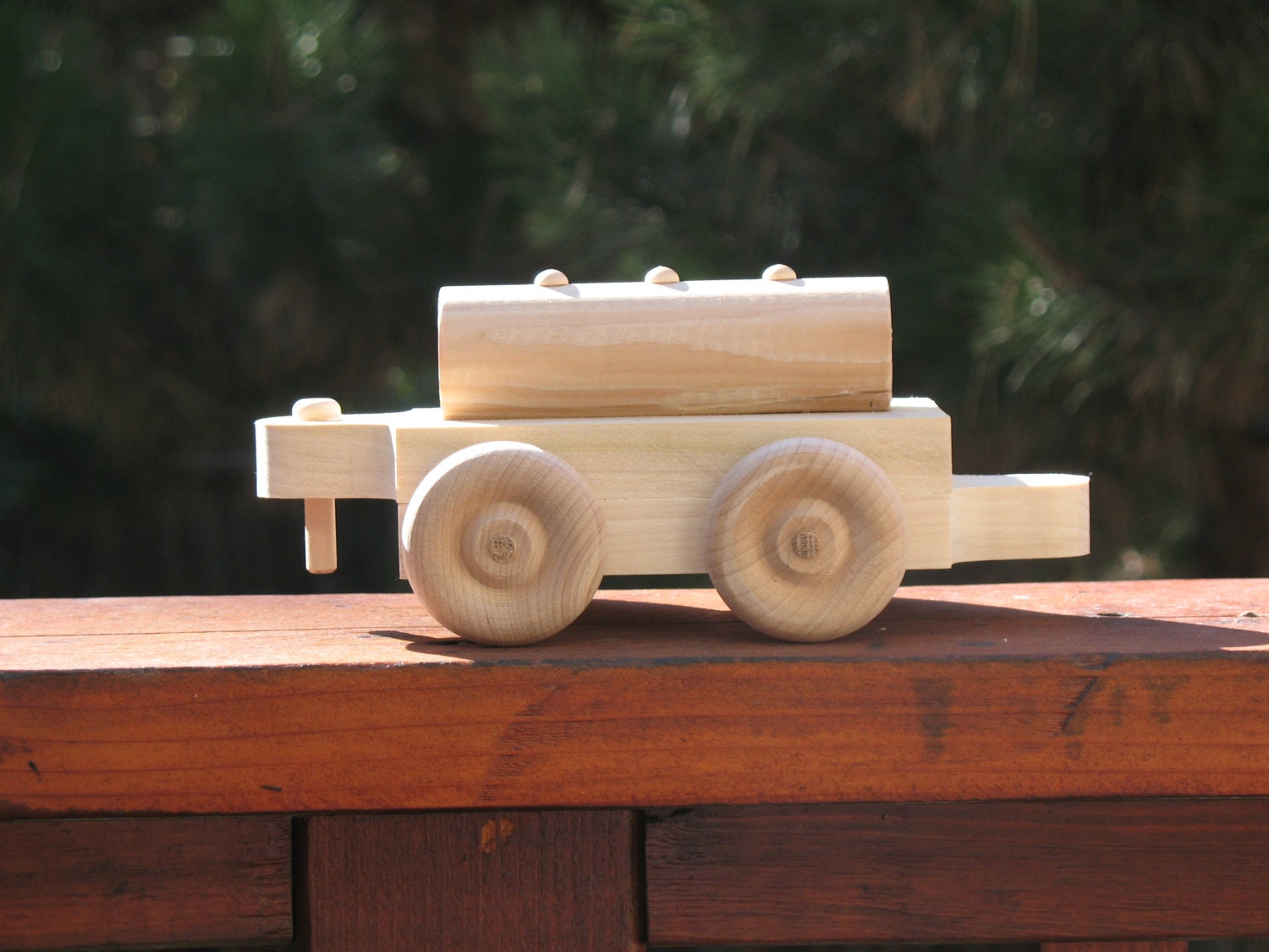 6 Piece Wooden Train Set - Etsy