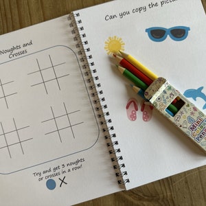 A5 Childrens / Kids Summer Holiday, Travel Activity Pack - Colouring ...