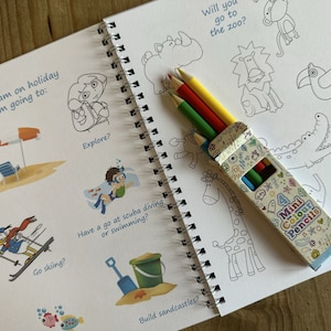 A5 Childrens / Kids Summer Holiday, Travel Activity Pack - Colouring ...