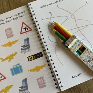A5 Childrens / Kids Summer Holiday, Travel Activity Pack - Colouring ...