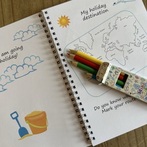 A5 Childrens / Kids Summer Holiday, Travel Activity Pack - Colouring ...