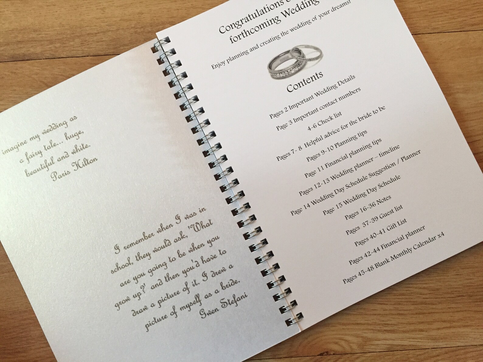 A5 Personalised Bride to Be Notebook Wedding Planner Journal - Etsy UK