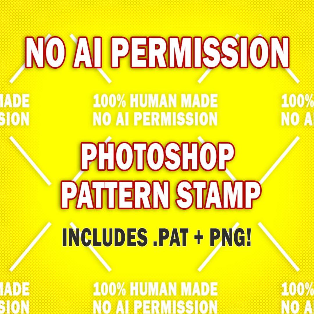 Anti-ai Art Theft Watermark Pattern | Photoshop Brush | Pattern Stamp ...