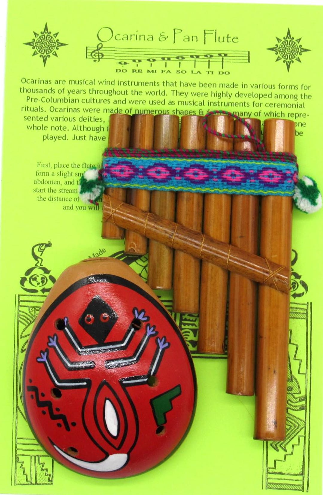 Ocarina (clay Flute) Scorpion & Pan Flute - Etsy