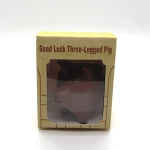 Good Luck Three Legged Piggy - Etsy