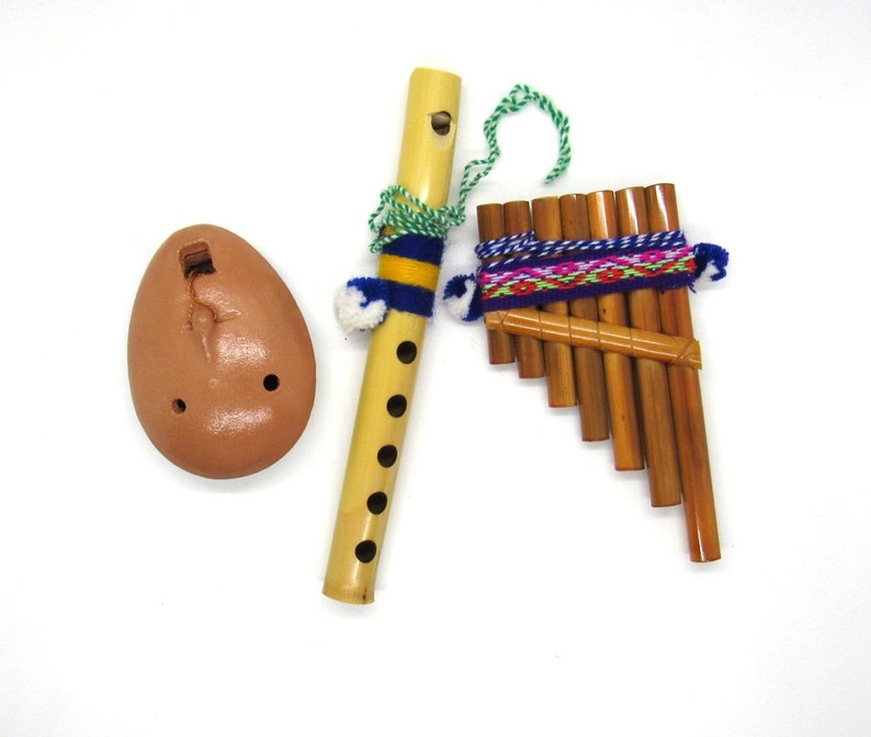 Clay Ocarina Reed Mini Flute & Reed Pan Flute Combo - Etsy