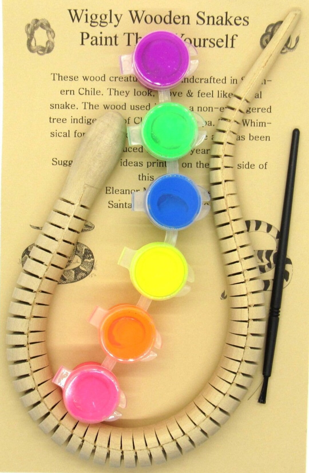 Paint a Wooden Wiggly Snake - Etsy