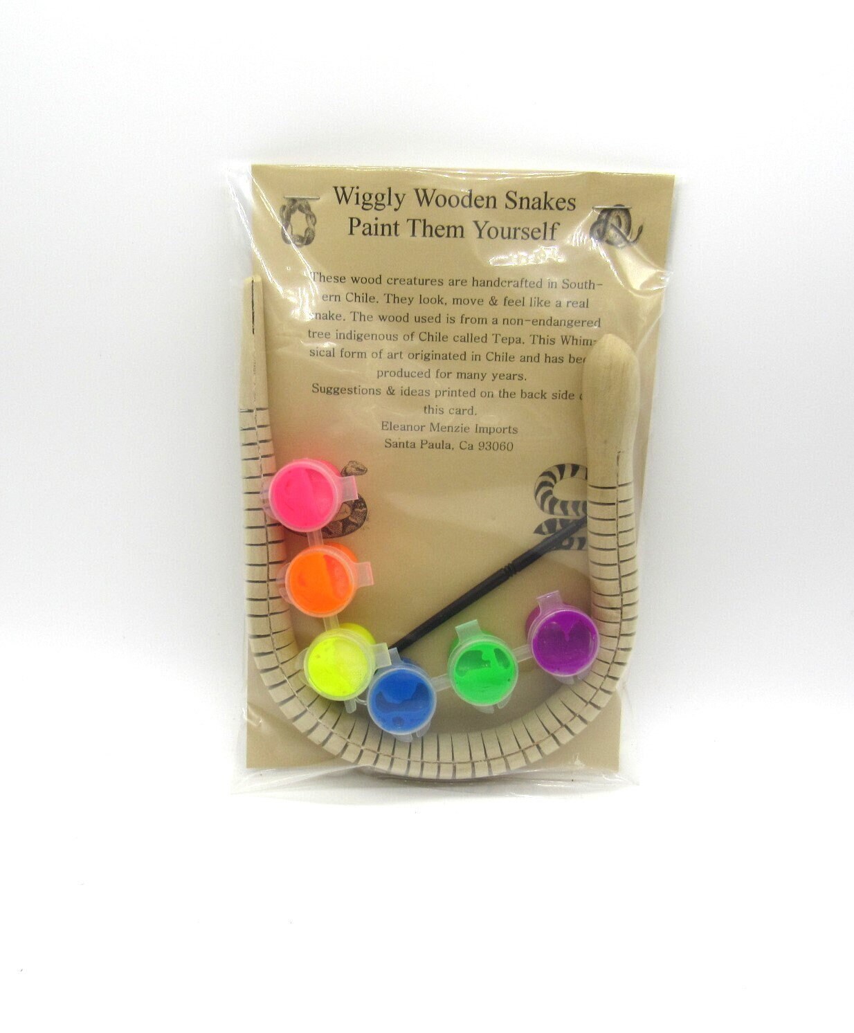 Paint a Wooden Wiggly Snake - Etsy