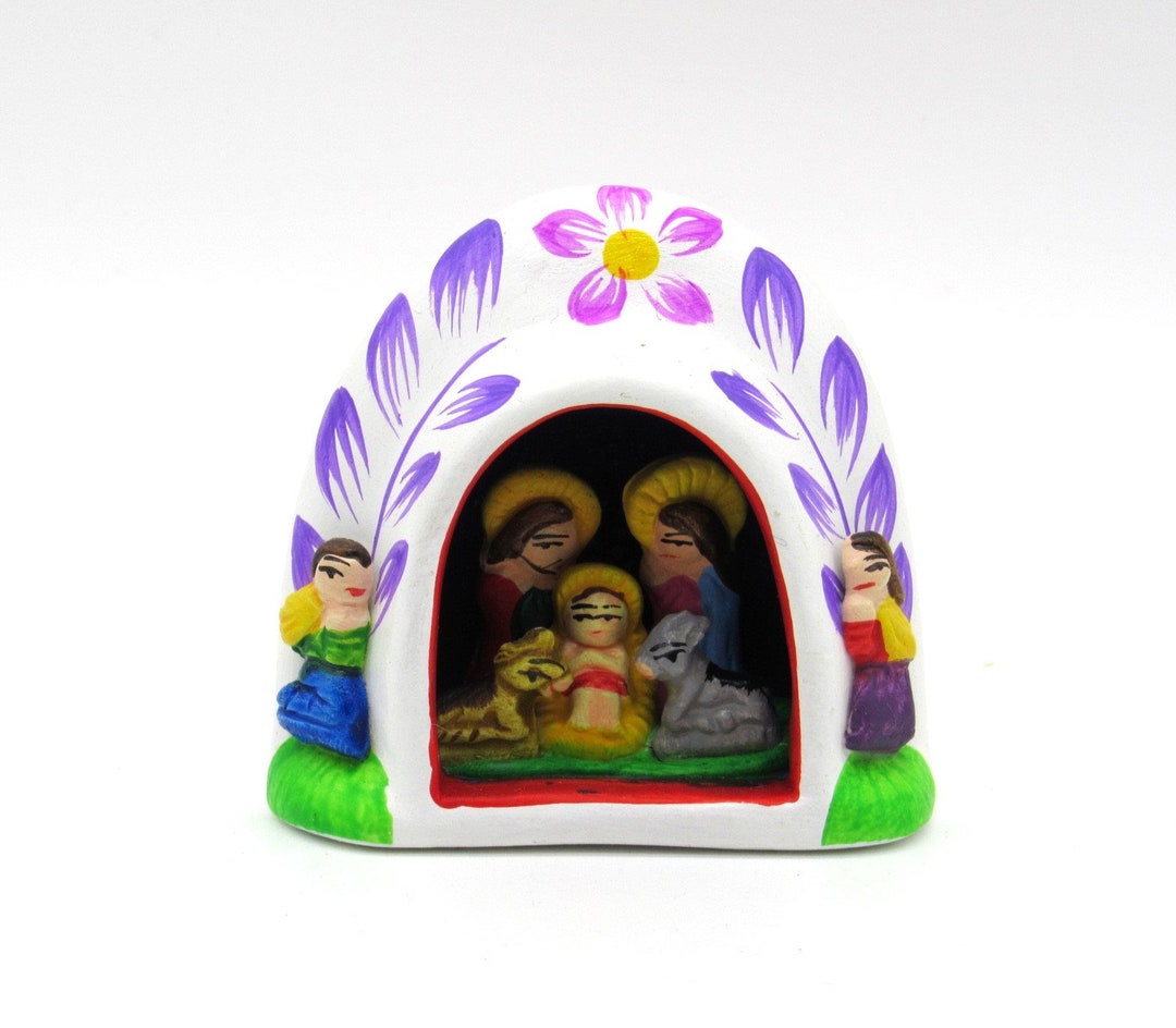 Hand Crafted in Peru Ceramic Nativity Scene. - Etsy