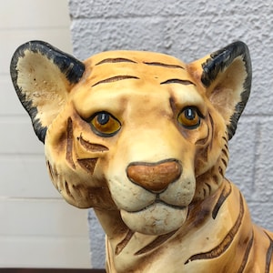 Vintage Marwal Hand Painted Tiger Cub - Etsy