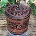 Burmese Antique Lacquered Bamboo Betal Nut Box Converted Lamp With ...