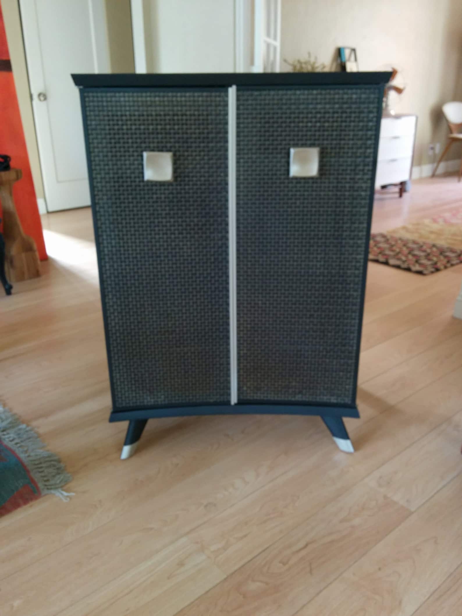 Liquor Cabinet, Upcycled From 60s Television Cabinet - Etsy