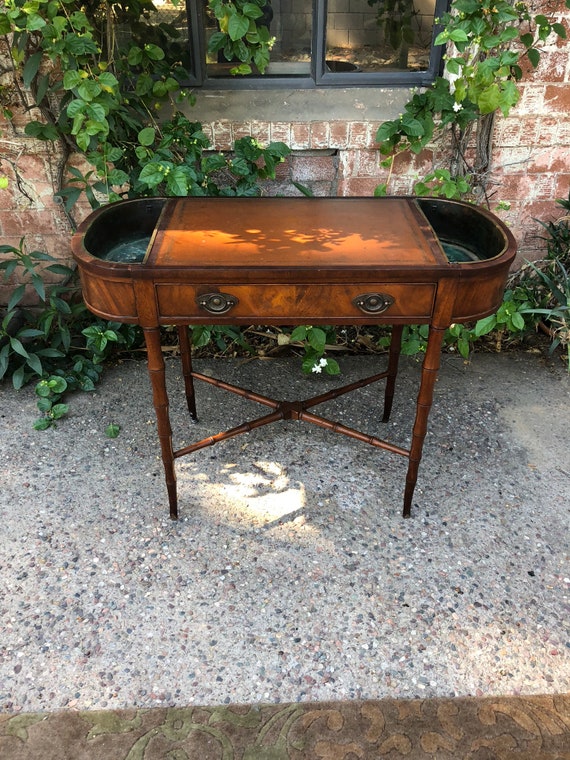 Faux bamboo table store