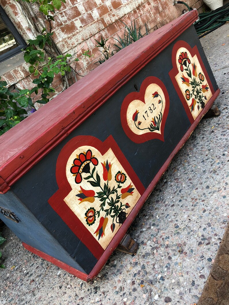 Antique Wooden Dutch Dowry | Etsy