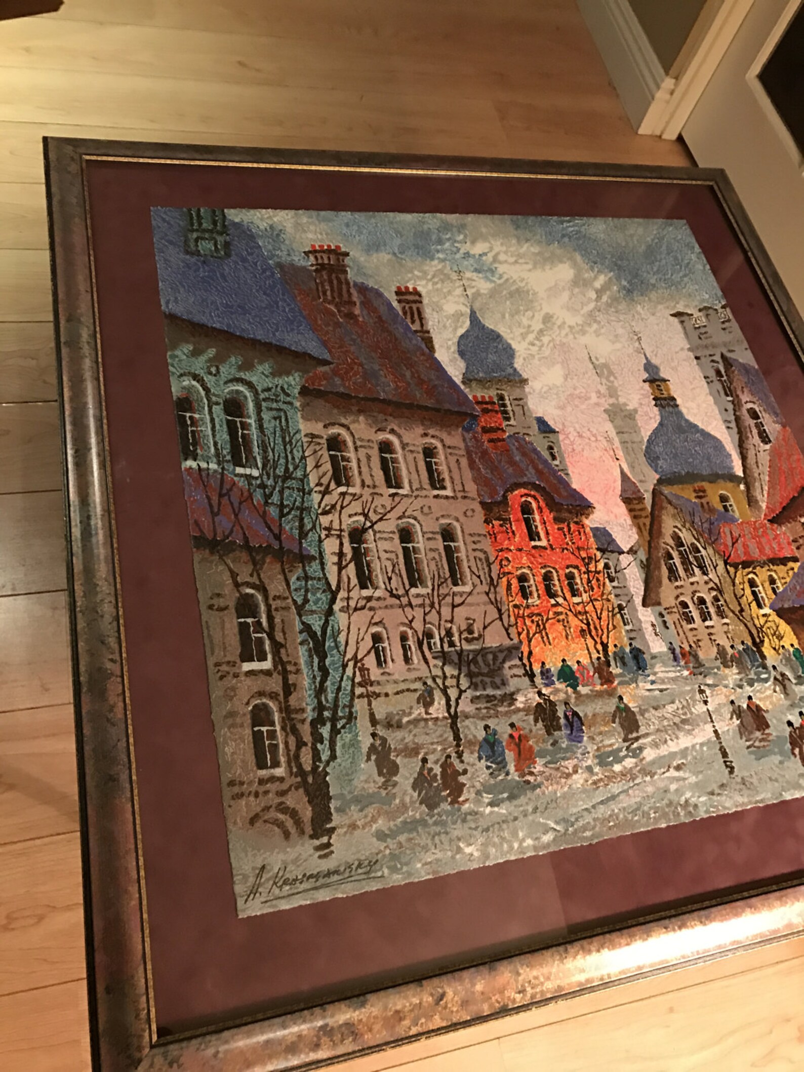 Vintage Signed and Numbered Krasnyansky Serigraph Titled "street of Old ...