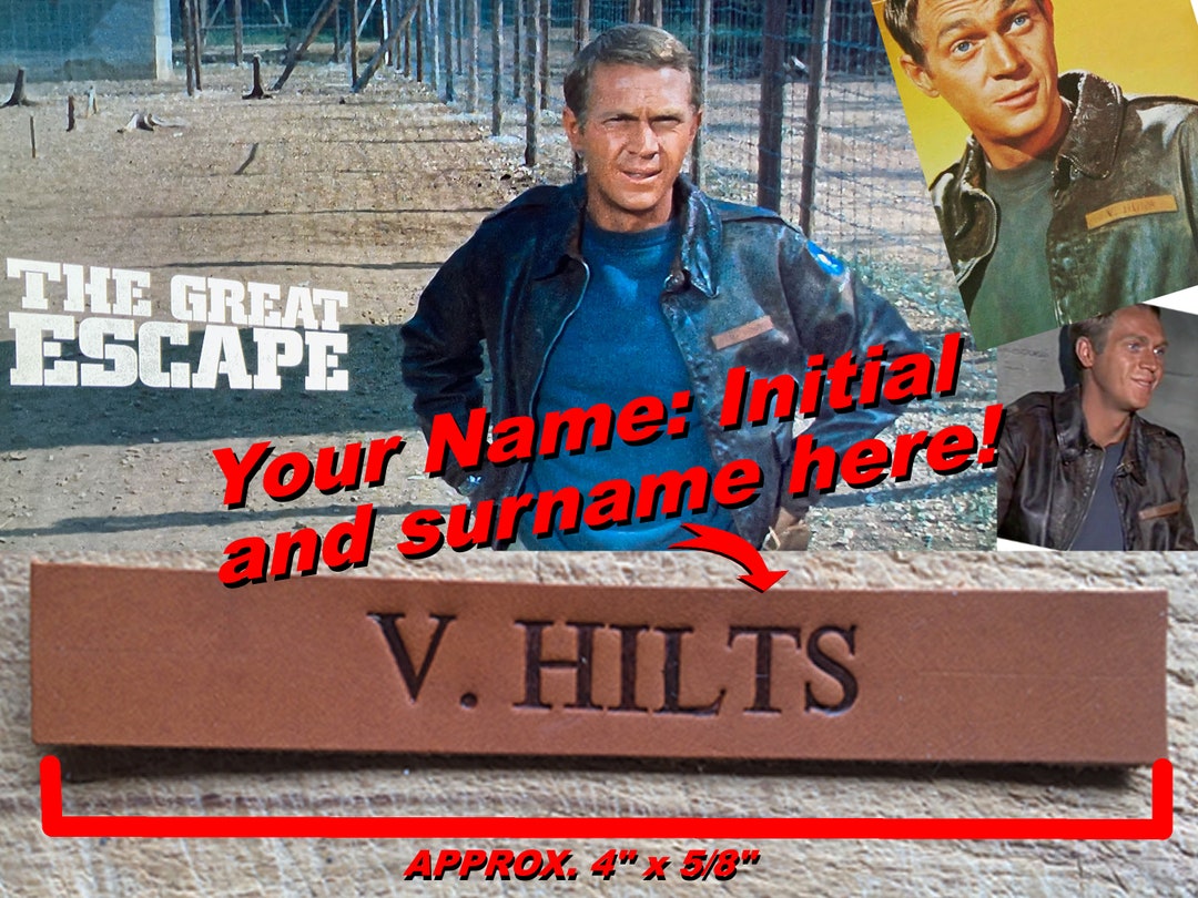 Handmade WWII A-2 Flight Jacket Leather Name Tag: Personalized USAF ...