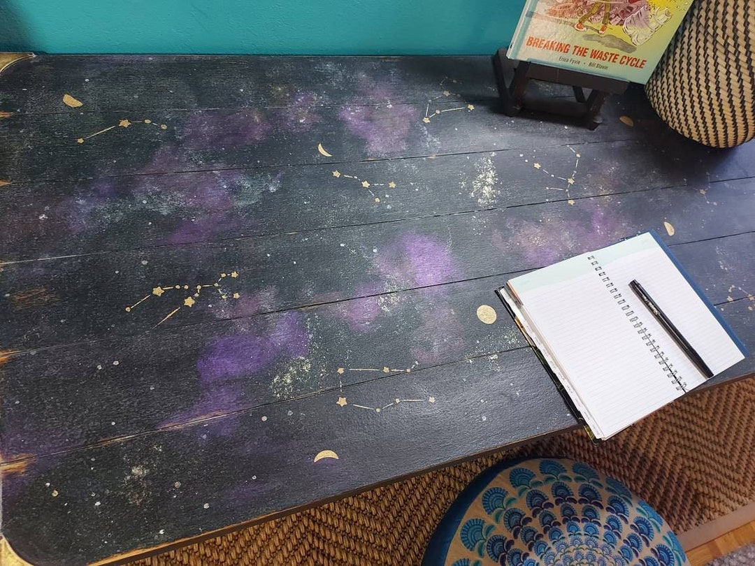 Unique Celestial Coffee Table / Zodiac Constellations Home - Etsy
