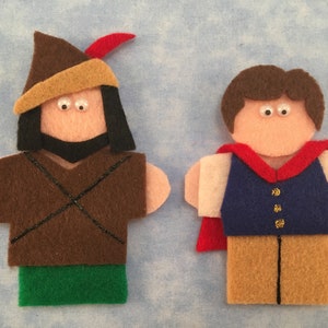 Finger Puppets-pdf File-snow White Characters 12 - Etsy