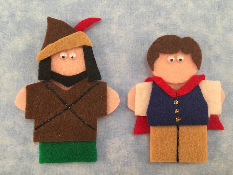 Finger Puppets-pdf File-snow White Characters 12 - Etsy