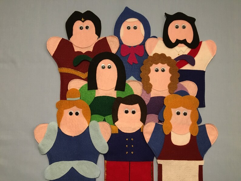 Hand Puppets PDF Pattern-cinderella Characters - Etsy