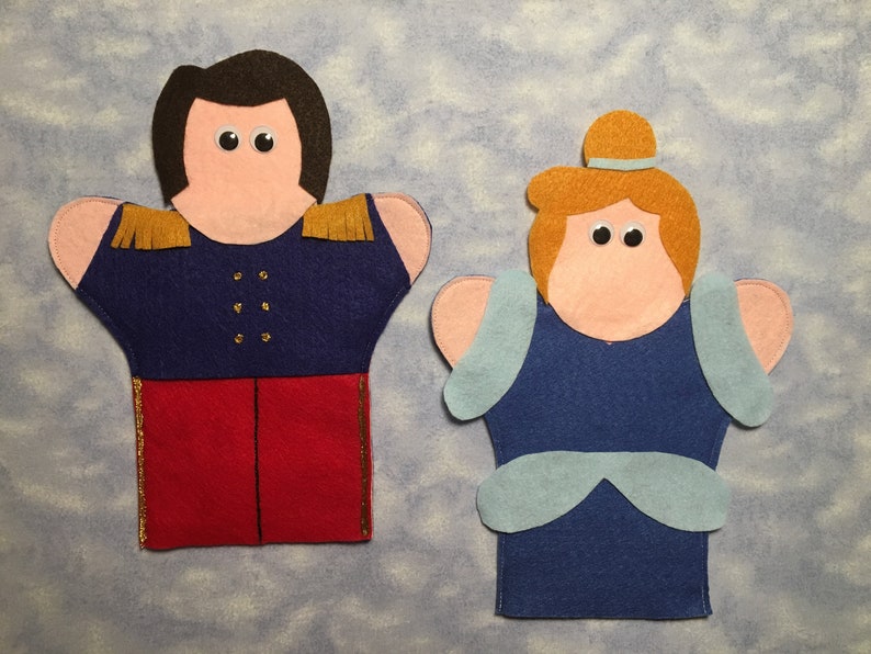Hand Puppets PDF Pattern-cinderella Characters - Etsy
