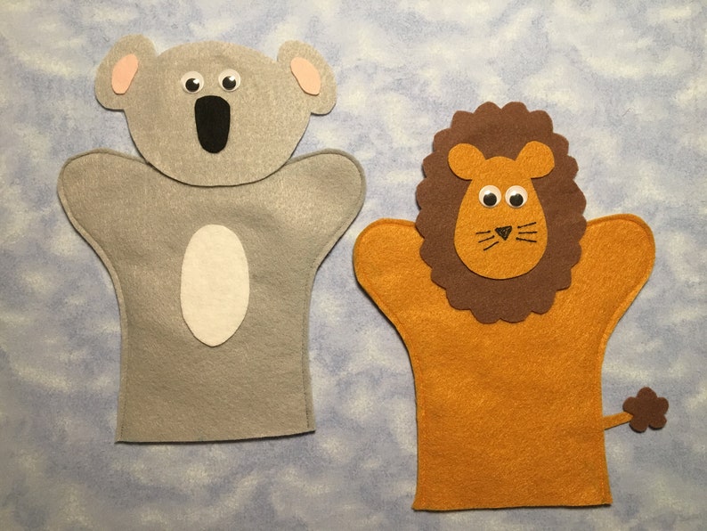 Hand Puppets - PDF Pattern -zoo Animals - Etsy