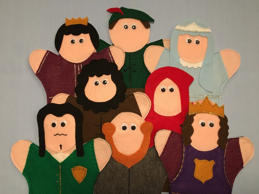 Hand Puppets -PDF Pattern-robin Hood Characters - Etsy