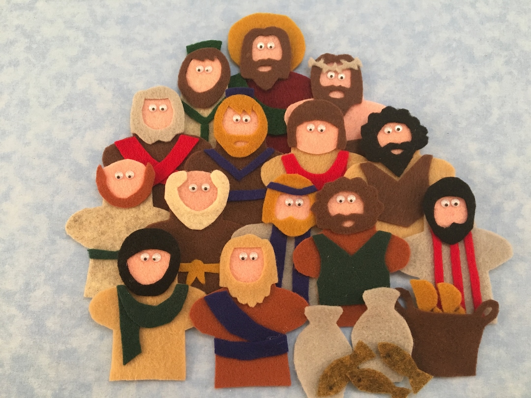Finger Puppet Patterns - Jesus and His Disciples (14+) - PDF File Only ...