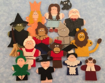 Wizard of Oz Felt Finger puppets Fairy tale felt Toys & Games Toys etna ...