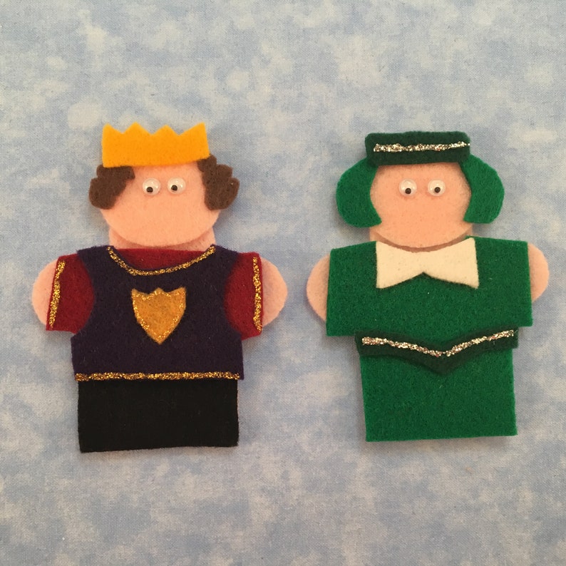 Finger Puppets-pdf File Robin Hood Characters 11 - Etsy