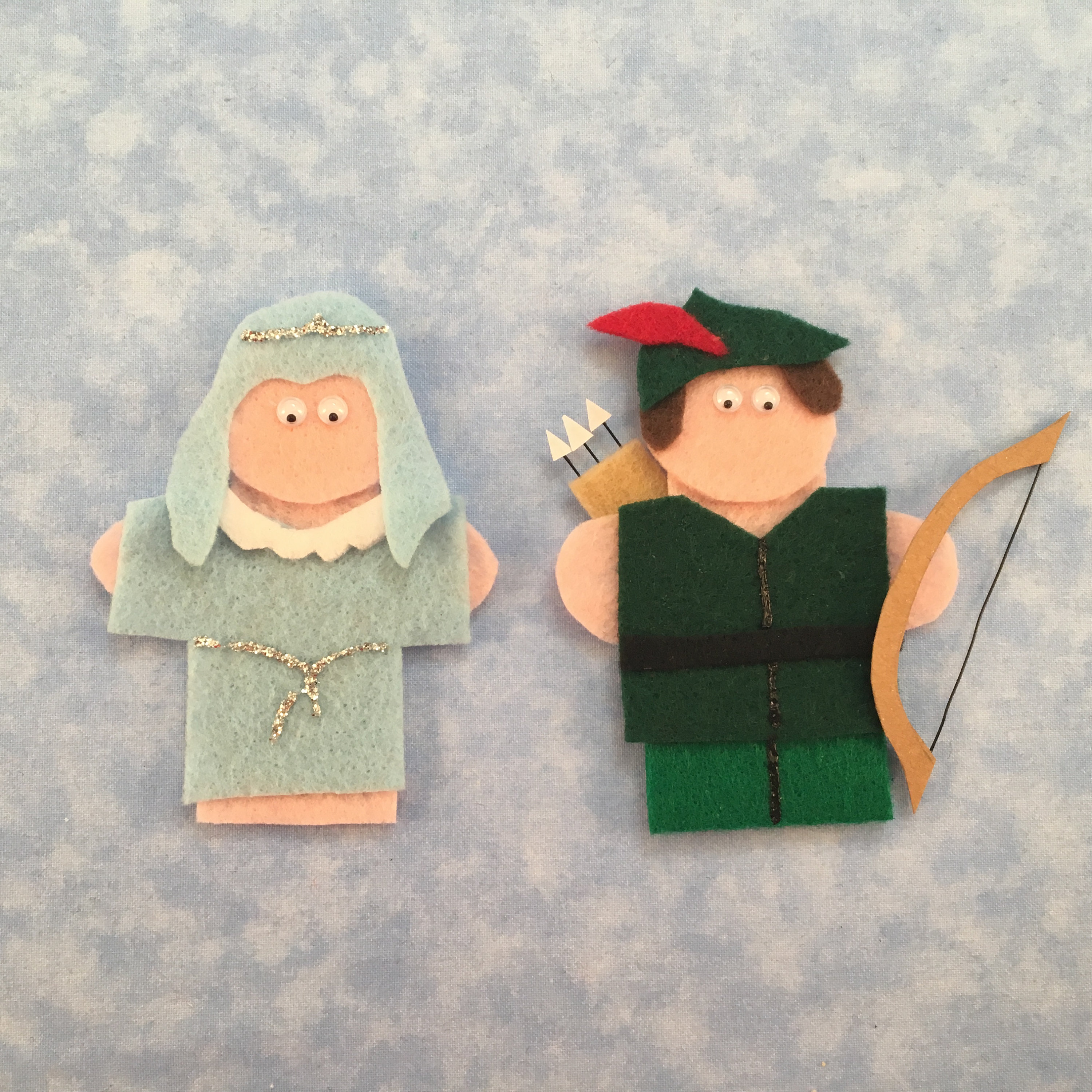 Finger Puppets-pdf File Robin Hood Characters 11 - Etsy
