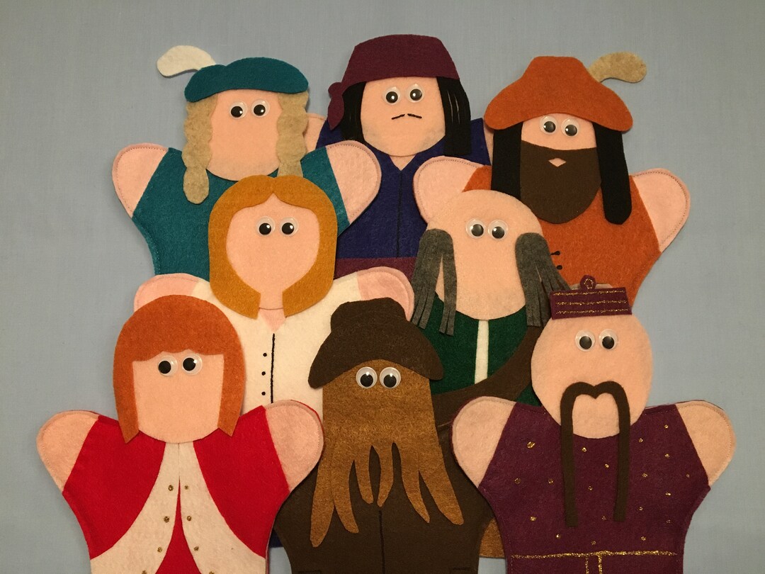 Hand Puppets - PDF Pattern-pirate Characters - Etsy