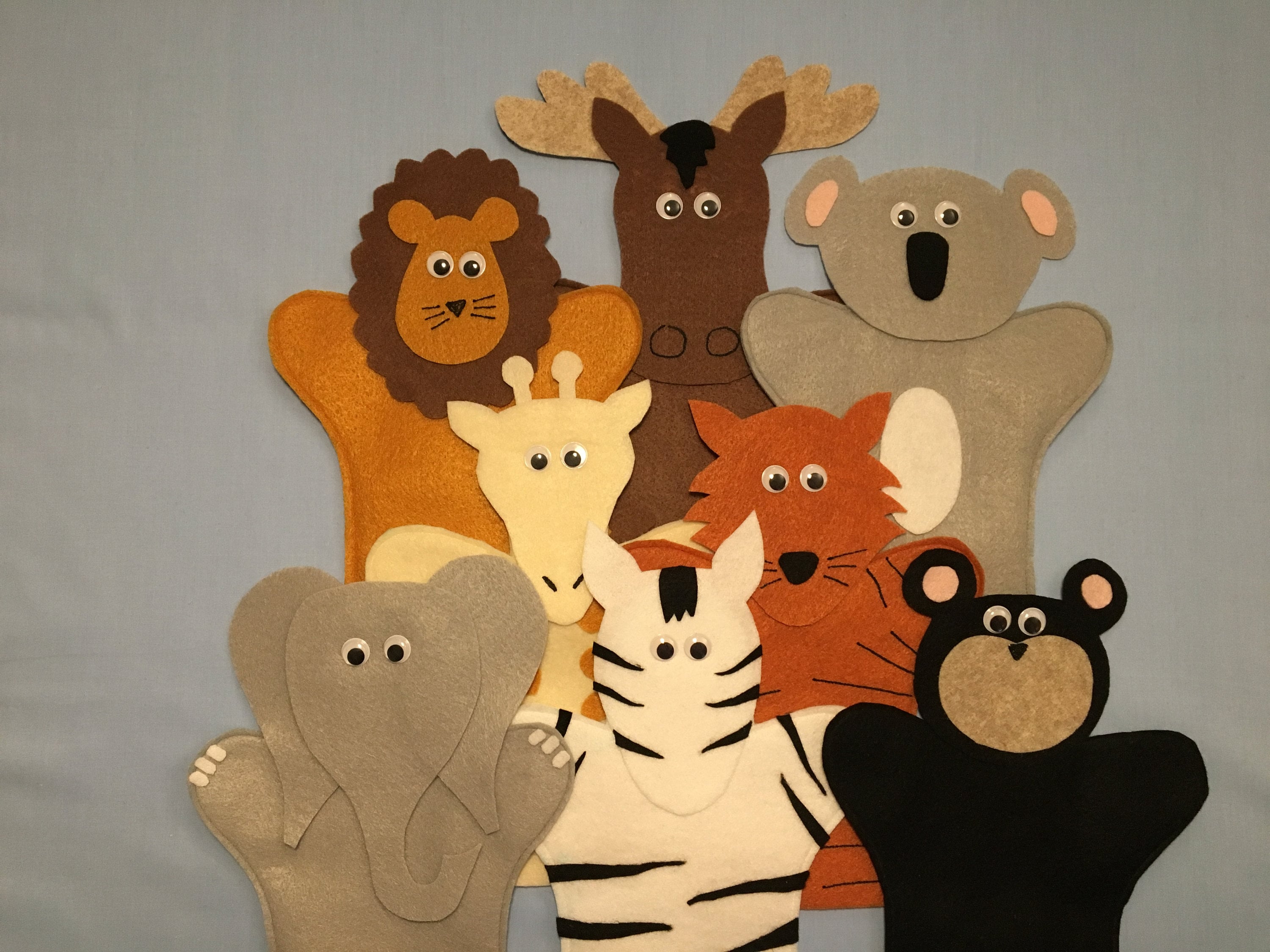 Hand Puppets - PDF Pattern -zoo Animals - Etsy