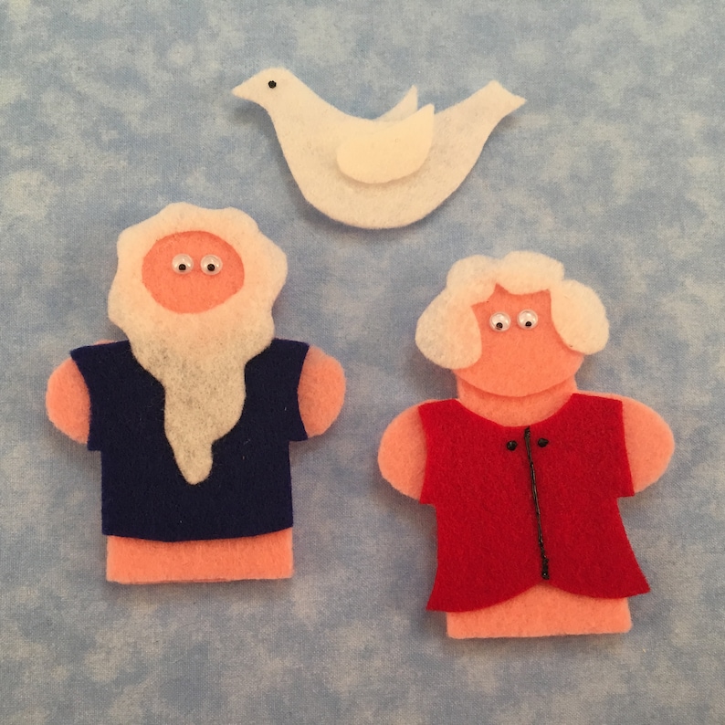 Finger Puppets-pdf File Noah's Ark Characters 9 - Etsy Canada