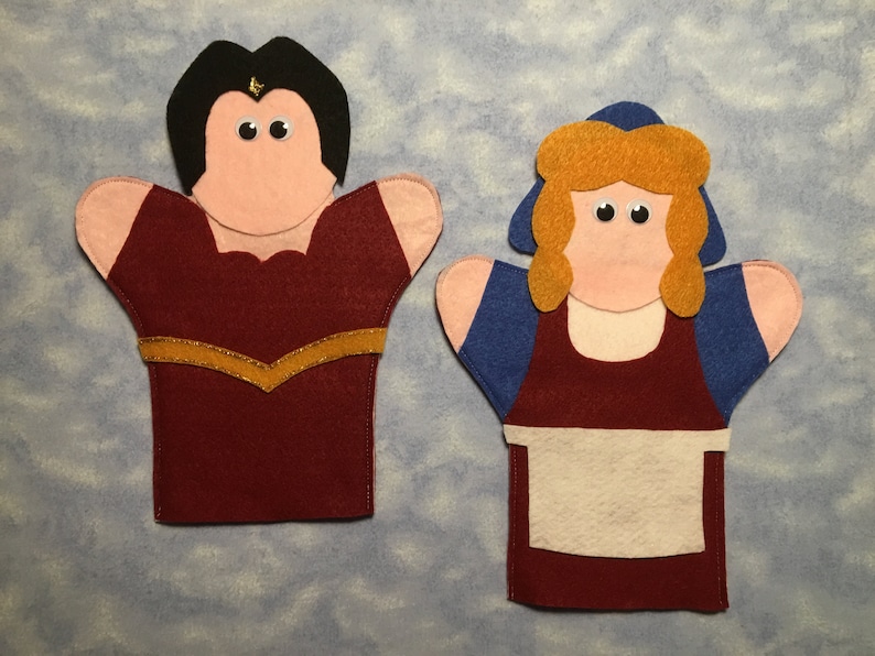 Hand Puppets PDF Pattern-cinderella Characters - Etsy