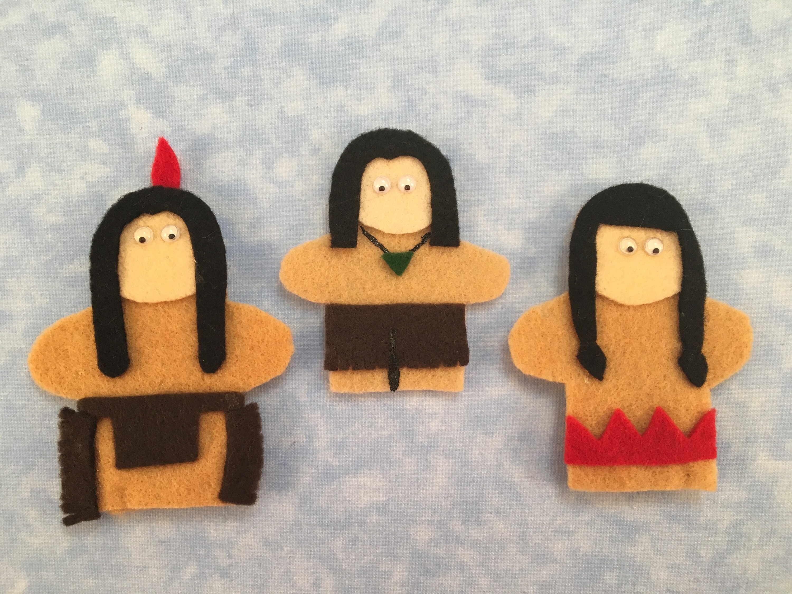 Finger Puppet PDF FILE Thanksgiving Characters - Etsy
