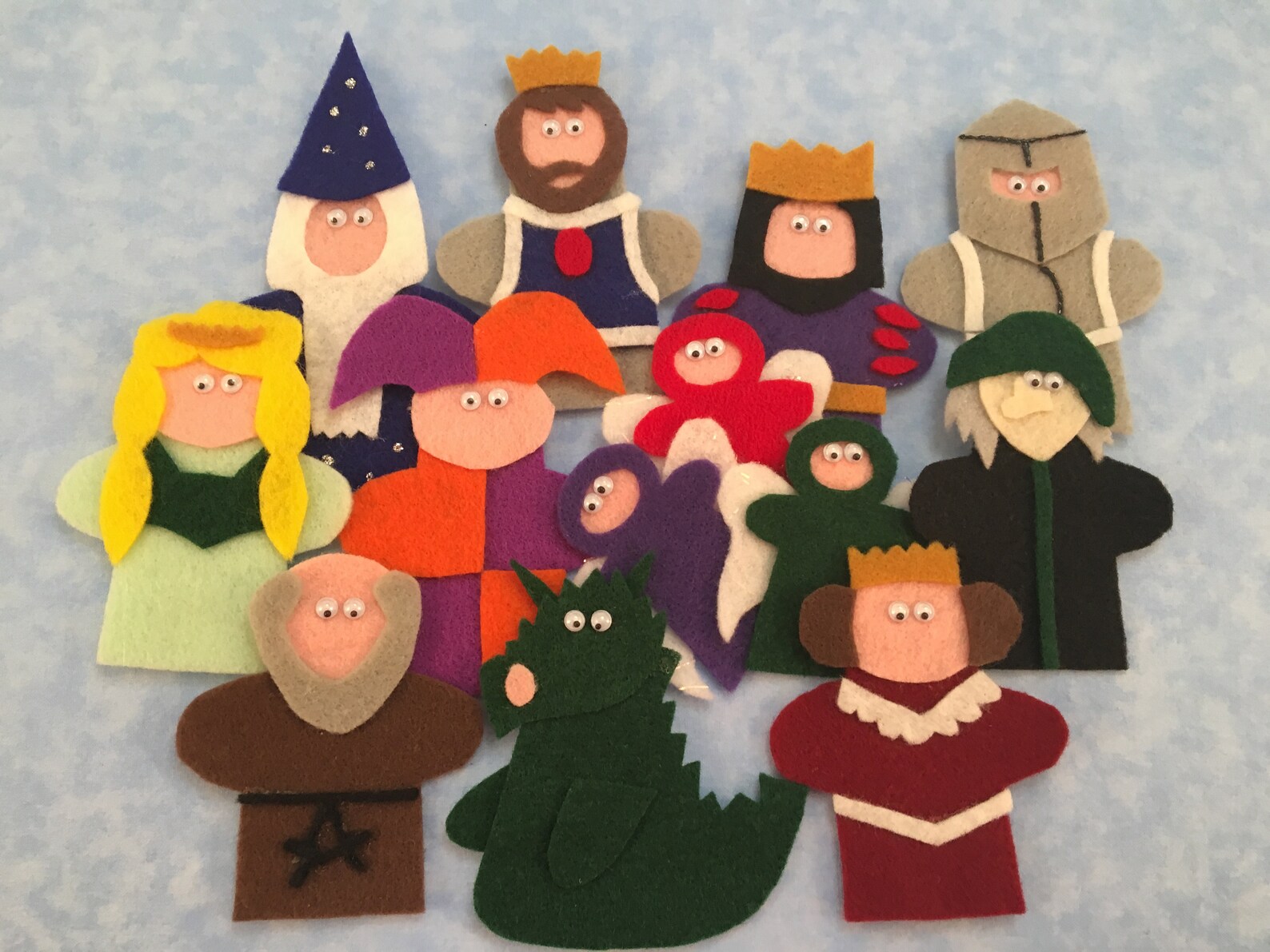 Finger Puppet Patterns -fairy Tale Characters (11) - PDF File Only - Etsy