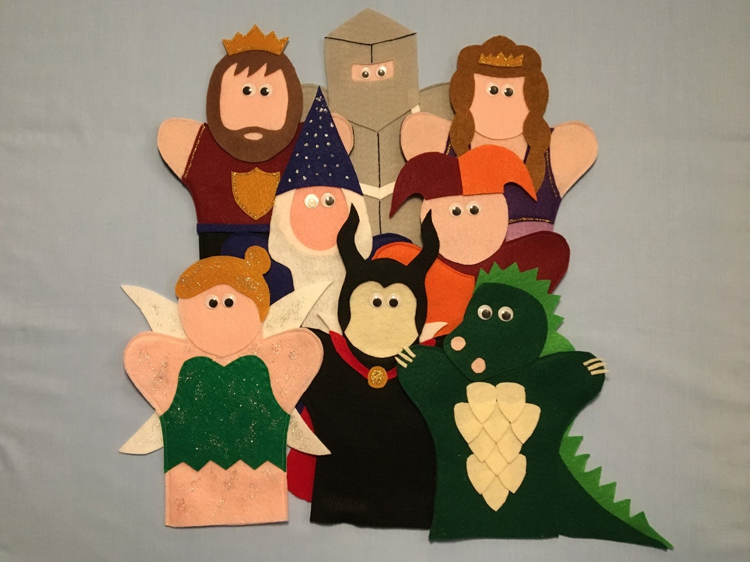 Hand Puppets -PDF Pattern-fairy Tale Characters - Etsy
