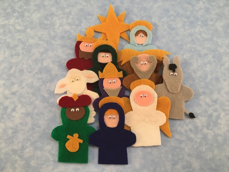 Felt Board Fun With the Nativity Characters Like the Three Wise Men and ...