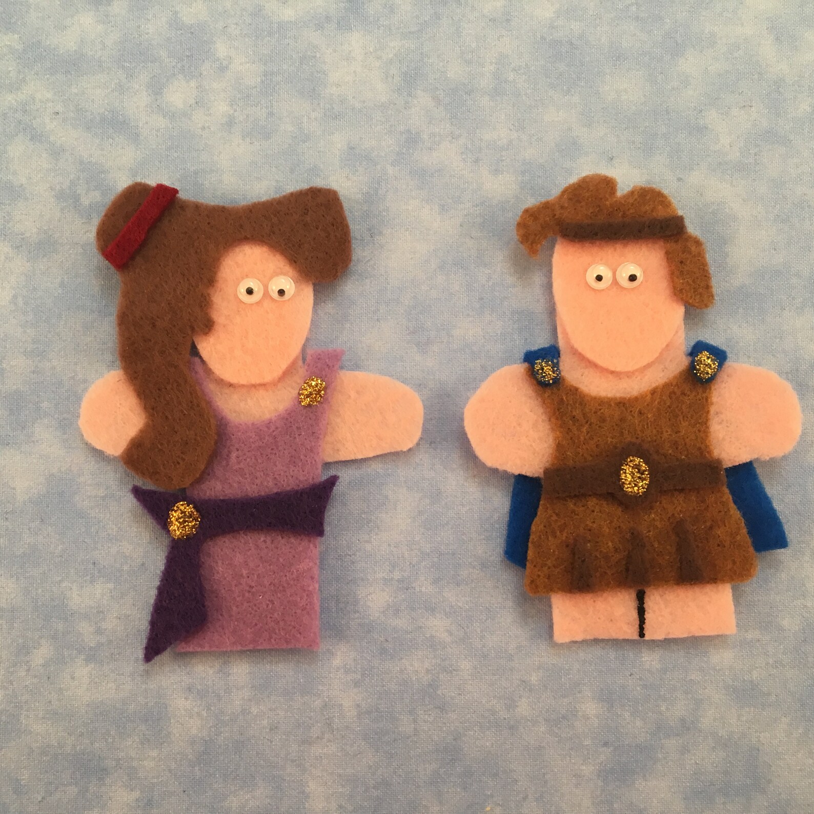 Finger Puppets-pdf FILE Hercules Characters 12 - Etsy Israel