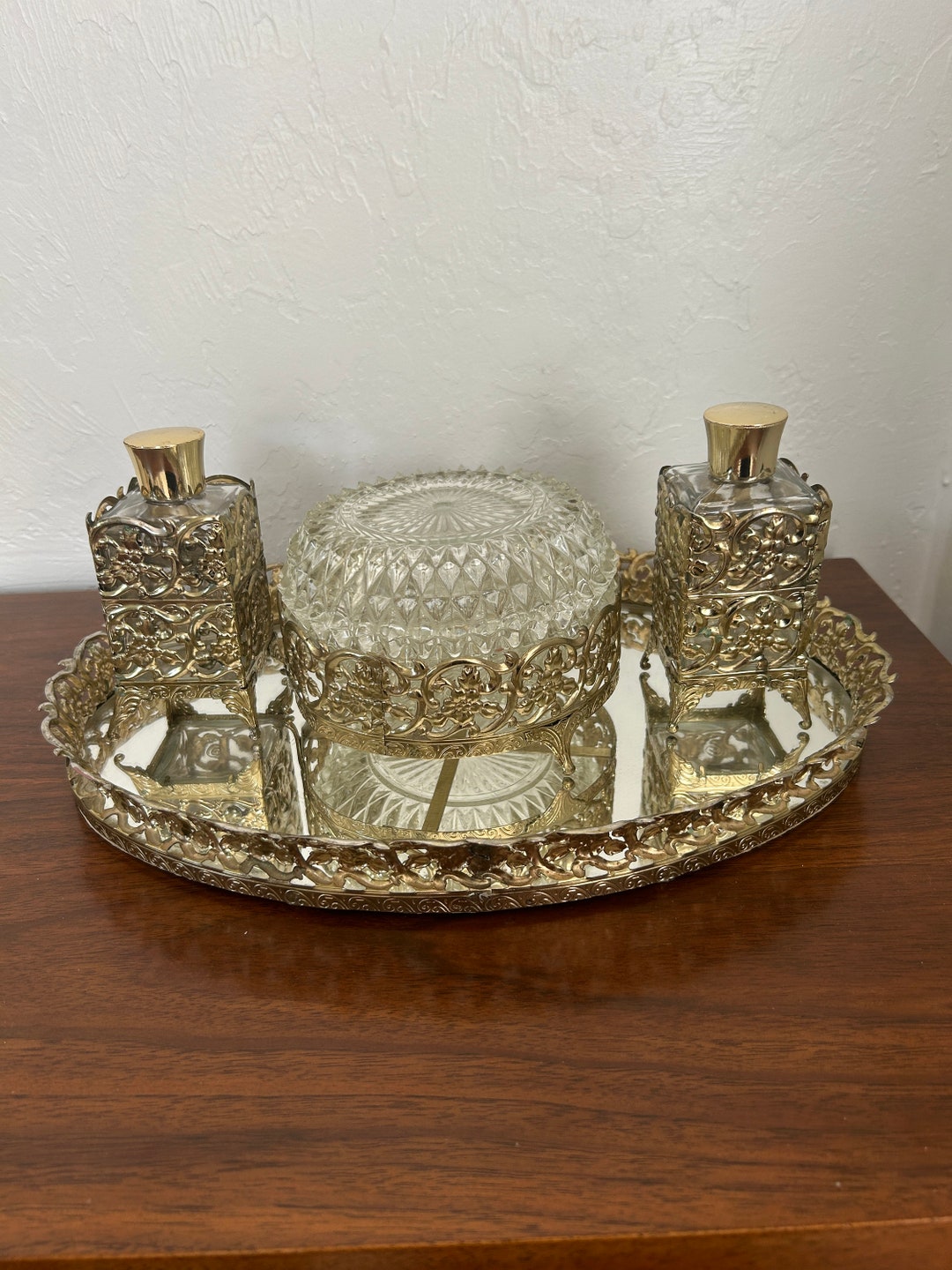 Filagree Vanity Set - Etsy