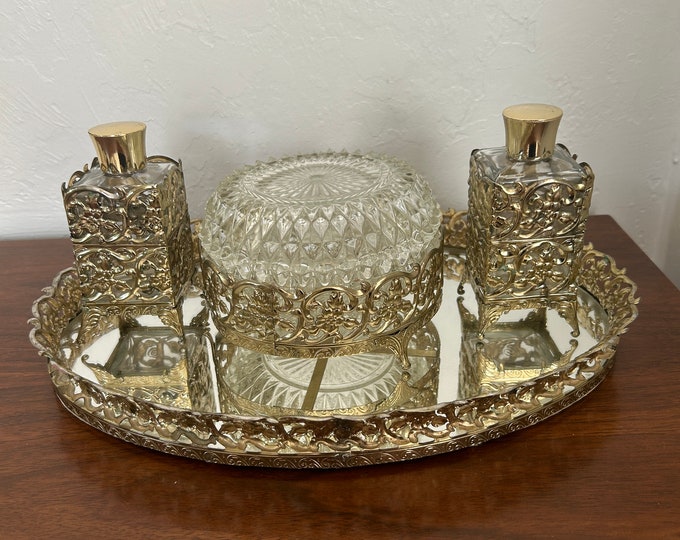 Filagree Vanity Set - Etsy