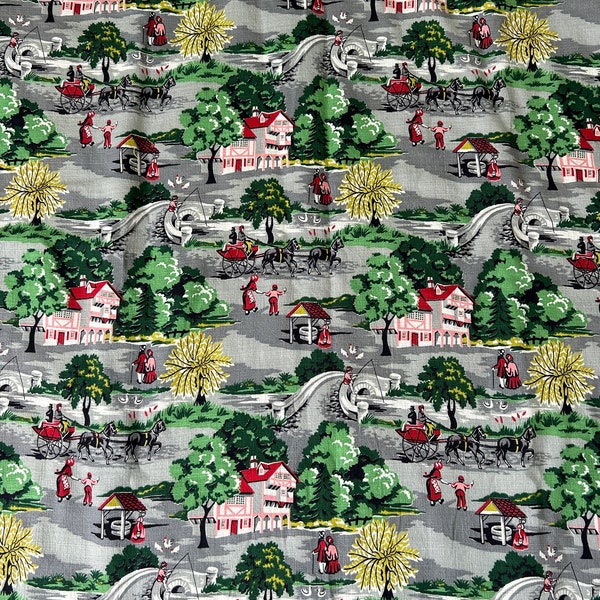 Vintage Barkcloth - Etsy