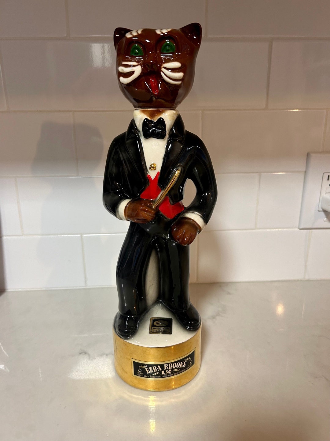 Rare 1970 Ezra Brooks Katz Philharmonic Kansas City Cat Conductor ...