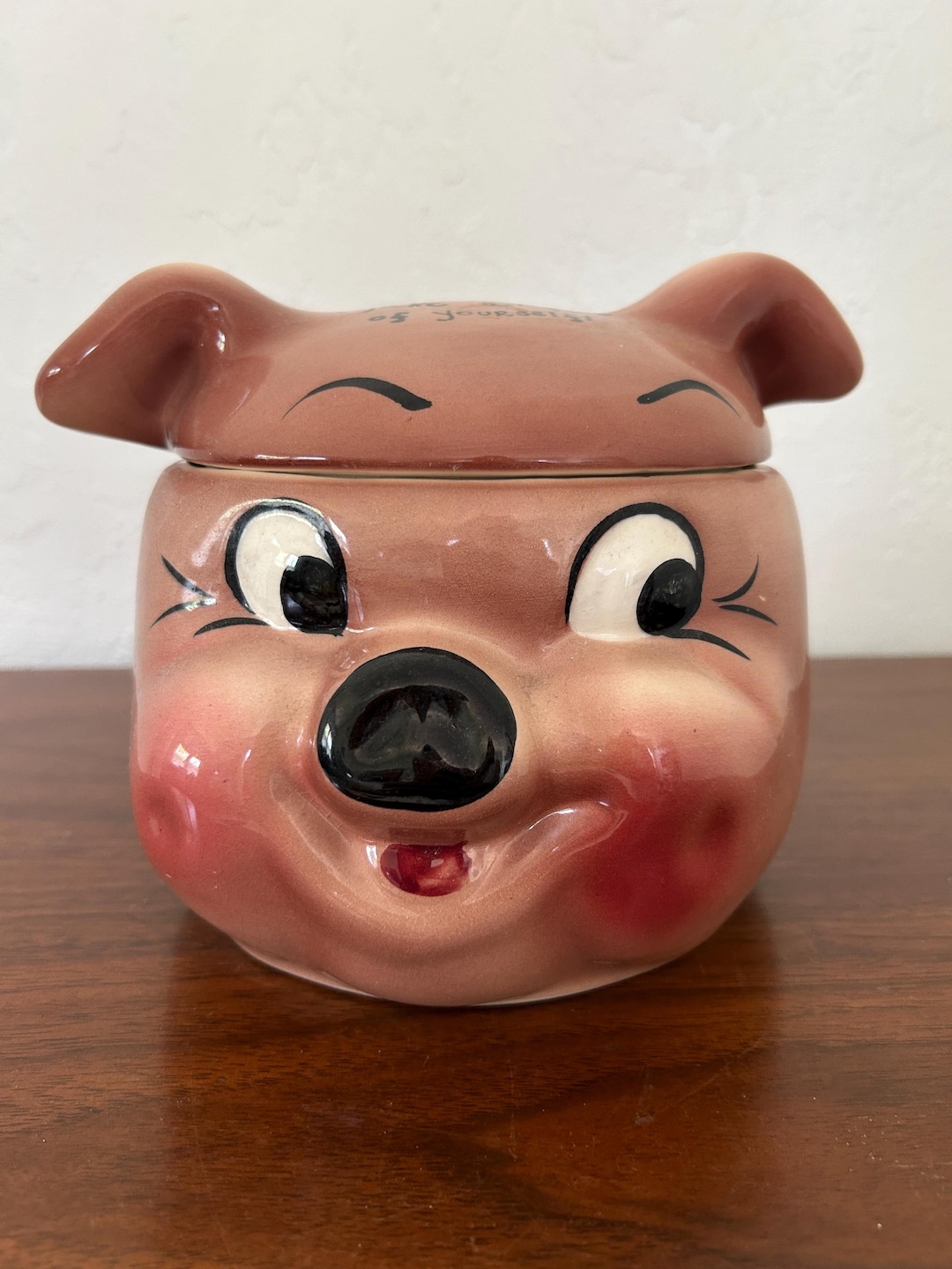Deforest of California Make a Pig of Yourself Cookie Jar With Salt and ...