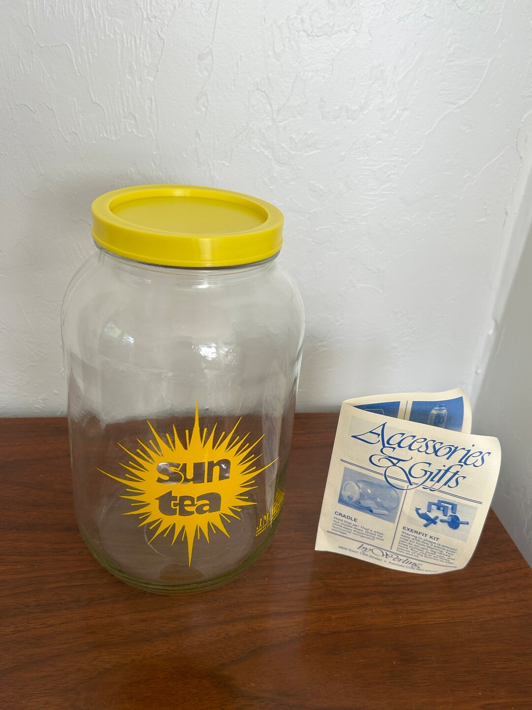 NOS JM Werling Sun Tea Jar - Etsy