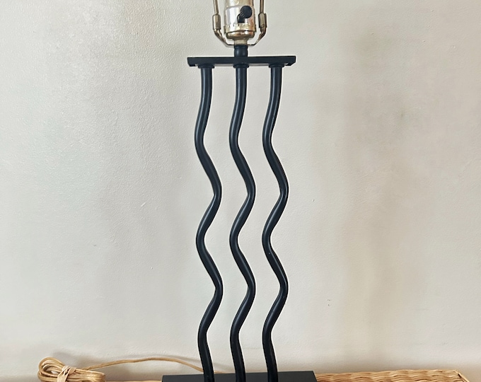 Vintage 1980s Postmodern Squiggle Lamp - Etsy